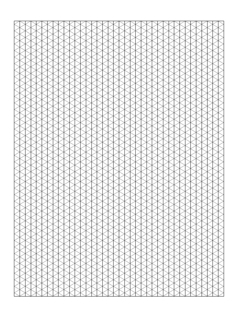 0-Base Para Dibujo a Mano Alzada-Isométricos | PDF