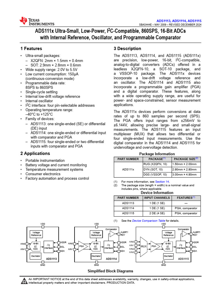 Ads 1115 | PDF | Electrostatic Discharge | Power Supply