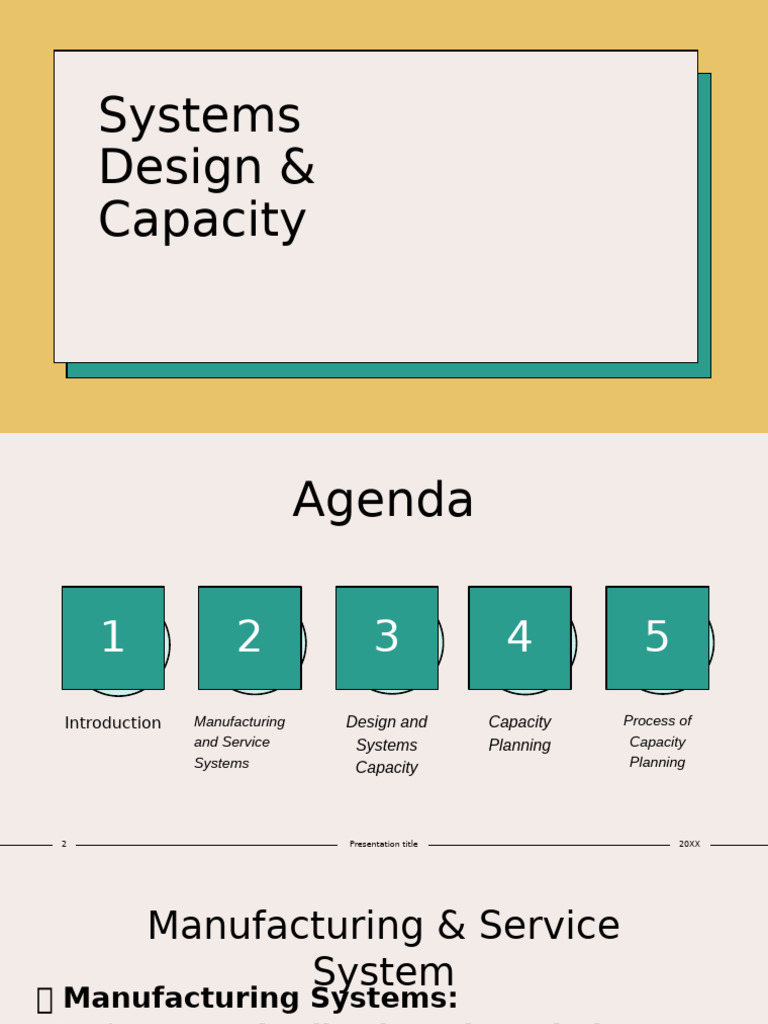 Systems Design & Capacity (Chpter 3 Operations) | PDF | Employment | Demand