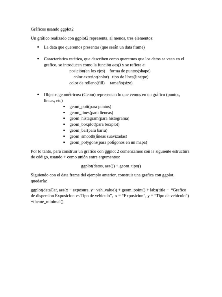 Gráficos Usando Ggplot2 | PDF