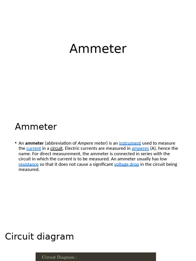 Ammeter 2 | PDF