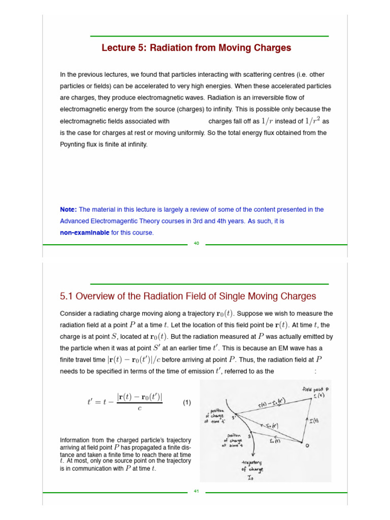 Radiation | PDF | Electromagnetic Radiation | Motion (Physics)