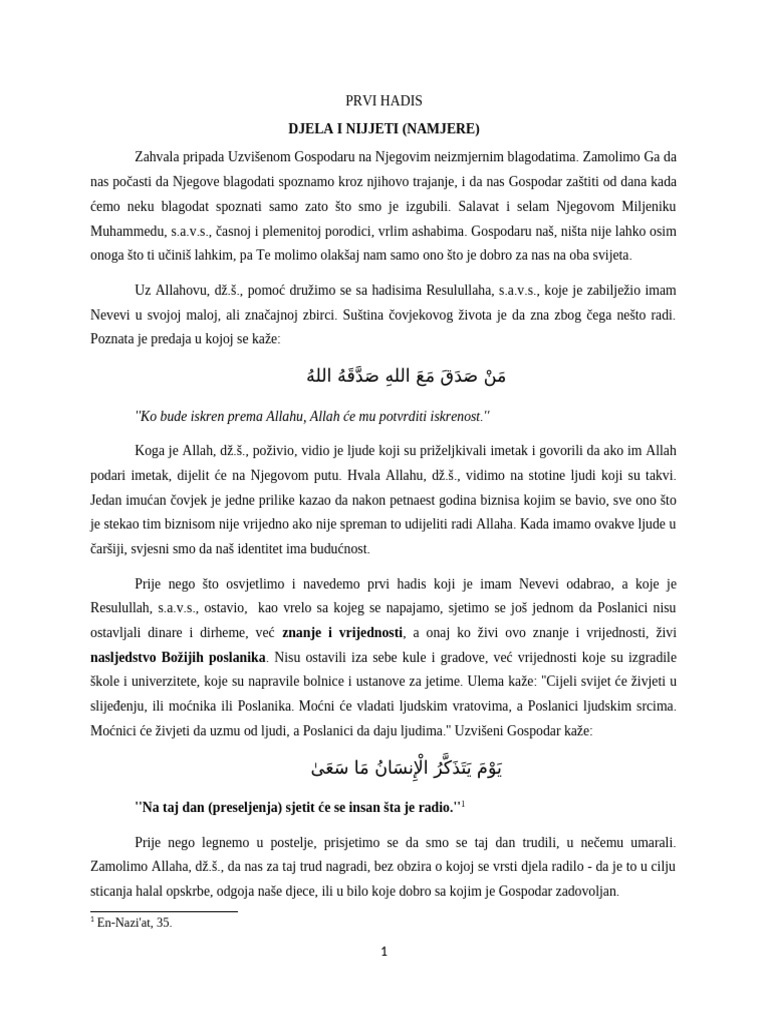 40 Hadisa Imama Nevevija | PDF