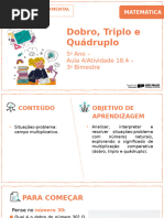 Atividades: Dobro, Triplo e Quádruplo | PDF