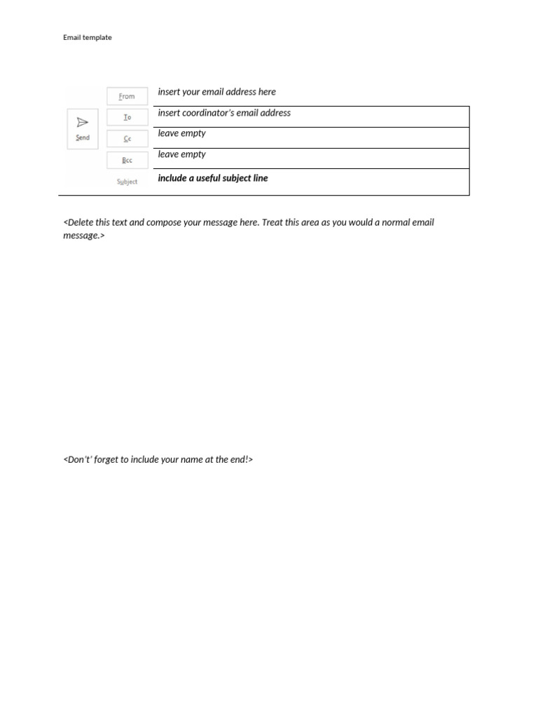 A1 Email Template | PDF