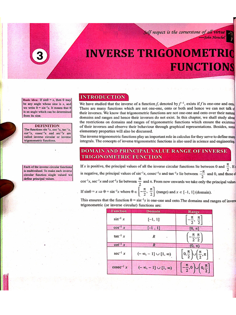 Inverse Trigo CALCULUS | PDF