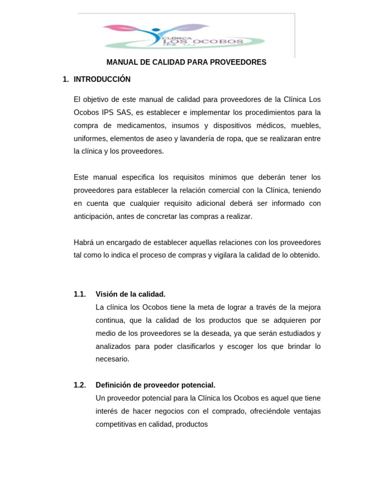 CALIDAD DE LOS PROCESO DE COMPRAS | PDF | Mercado (economía)