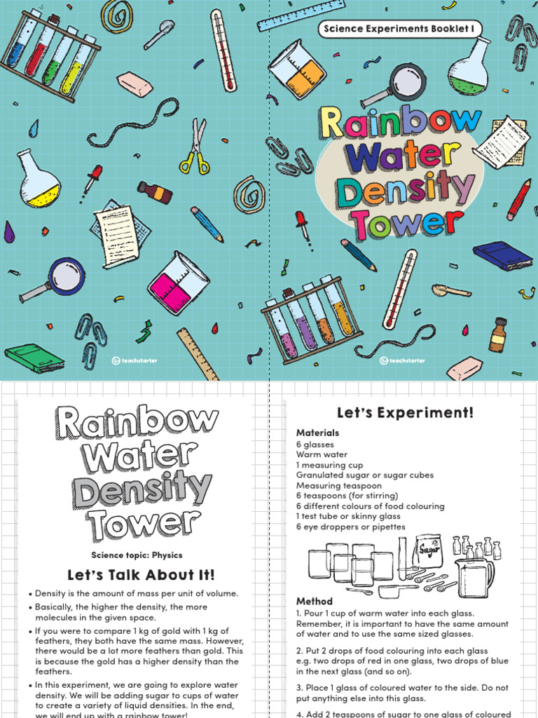 Rainbow Density Tower Experiment | PDF | Density
