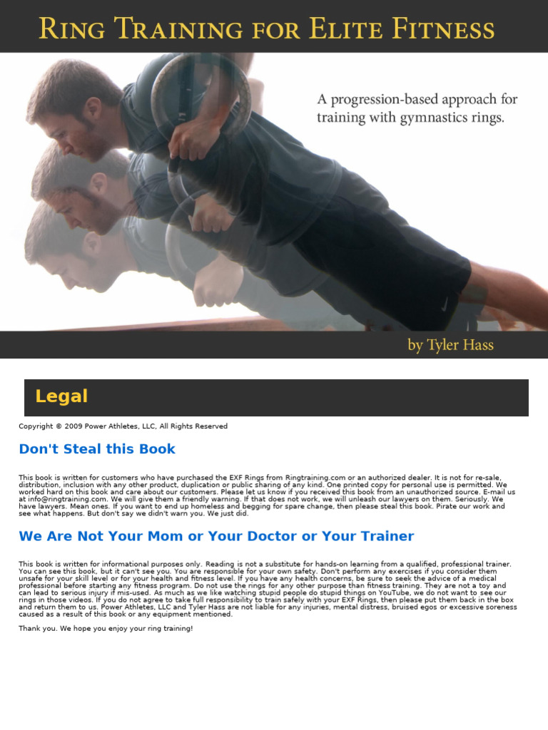 Ring Training For Elite Fitness | PDF | Lever | Physical Exercise