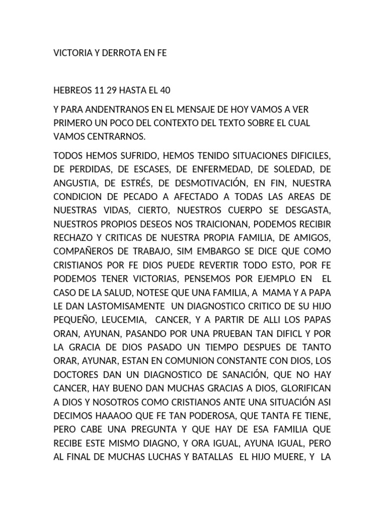 Victoria y Derrota en Fe | PDF | Fe | Cristo (título)