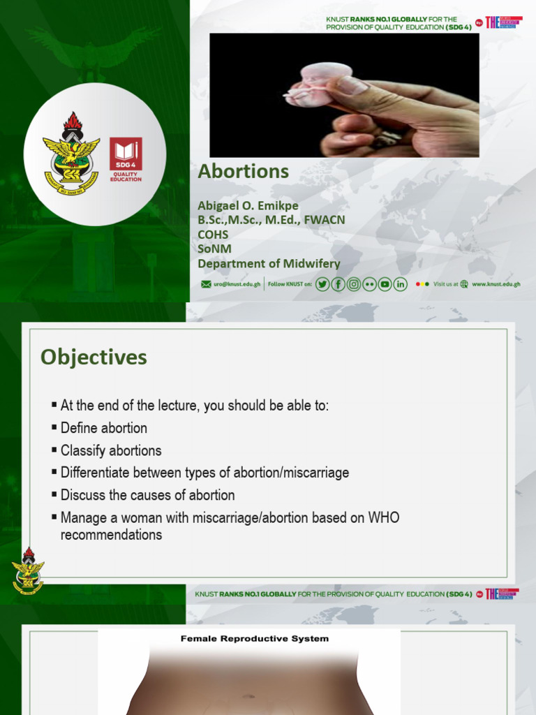 Abortions Physio 2025pdf | PDF | Miscarriage | Abortion