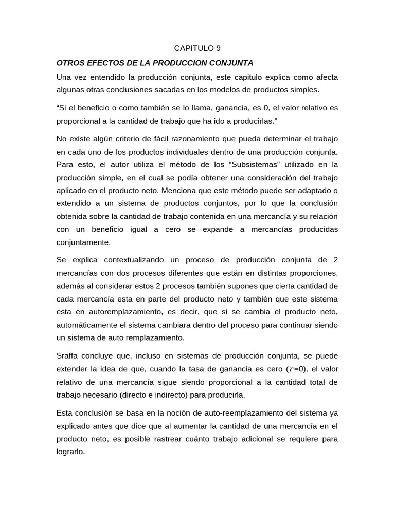 CAPITULO 9 Y 10 | PDF | Salario | Precios