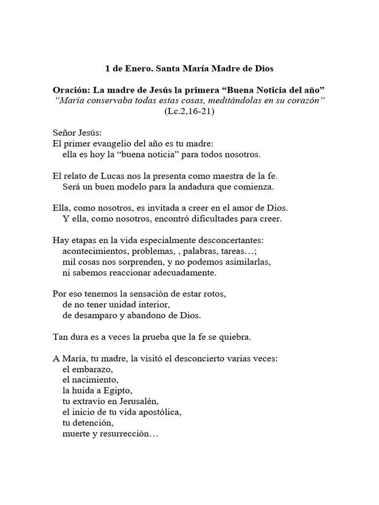 María, modelo de fe y confianza en Dios | PDF