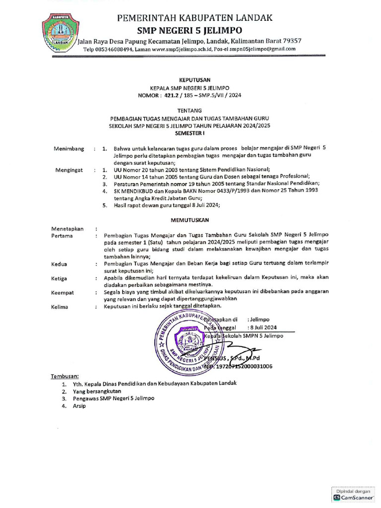 Laporan Walas Ganjil 2425 - Compressed | PDF