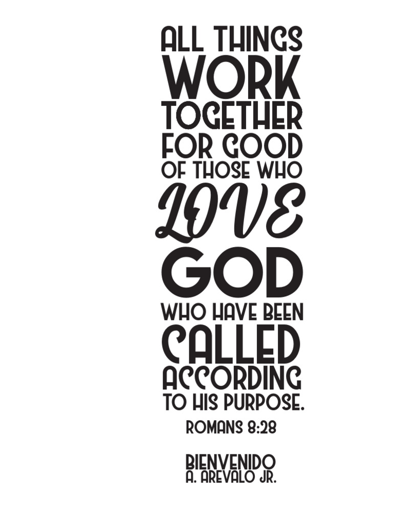 Romans 8 28 | PDF