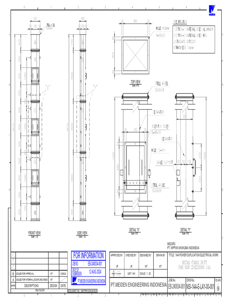 DETAIL CABLE DUCT | PDF