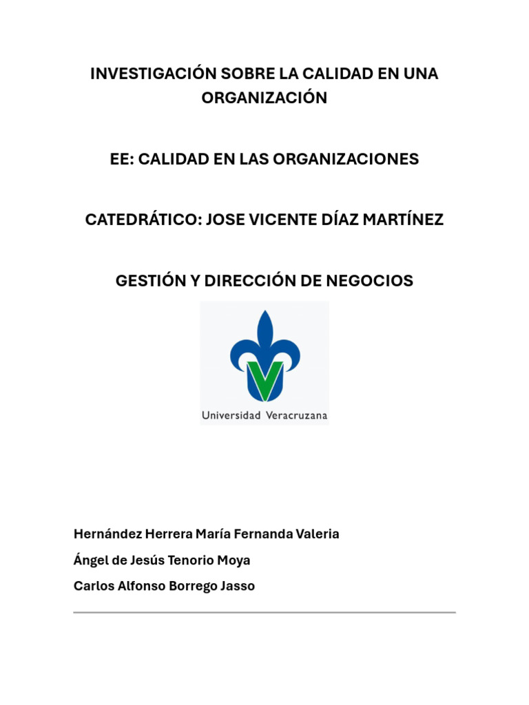 Equipo Calidad | PDF | Calidad (comercial) | Logística