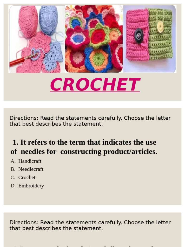 Crochet Basics: Tools and Techniques | PDF | Crochet | Yarn