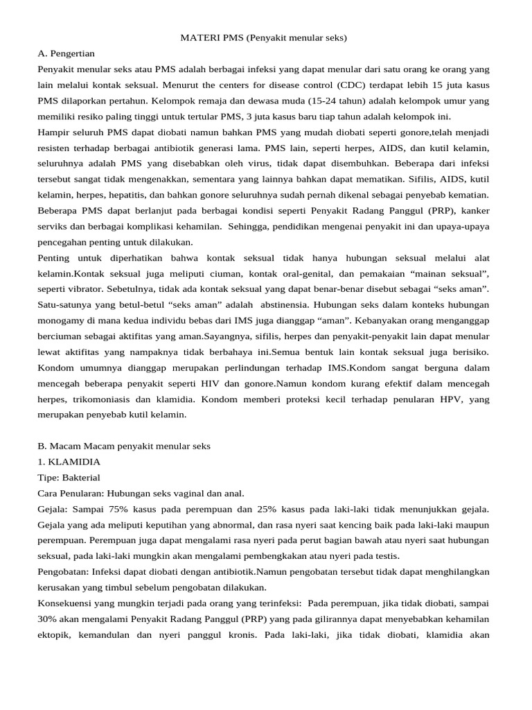 Materi Ajar Dan LKS PMS | PDF