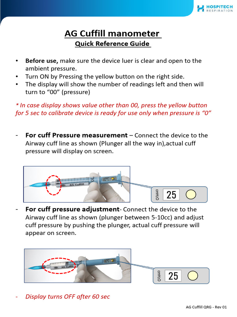 AG CUFFILL QRG Rev1 2019 07 DRAFT | PDF