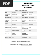 UBER Inspection Form PDF | PDF