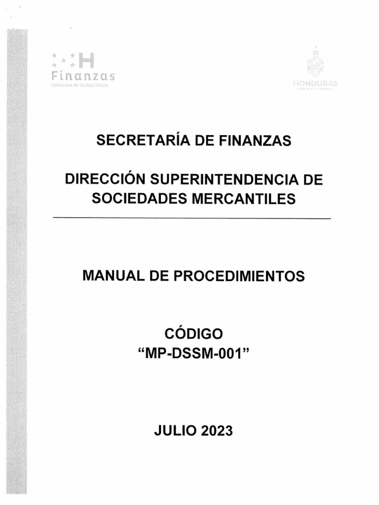 Manual de Procedimientos DSSM 2023 Rotated | PDF