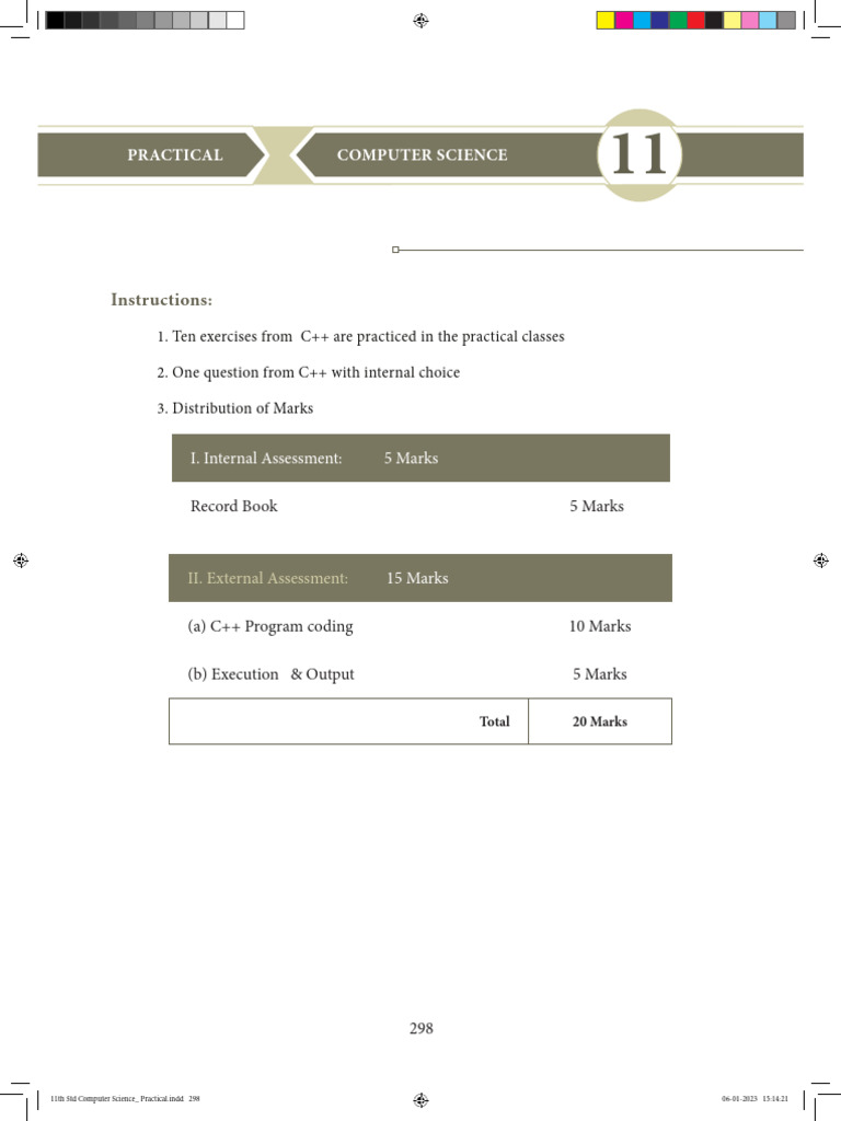 Computer Science Practical 1 | PDF | Namespace | C++
