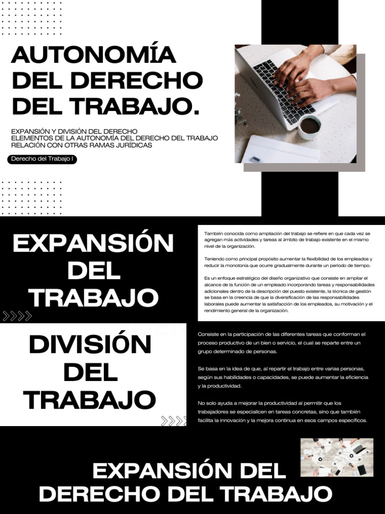 Autonomía y Expansión del Derecho Laboral | PDF | Derecho laboral | Ley ...