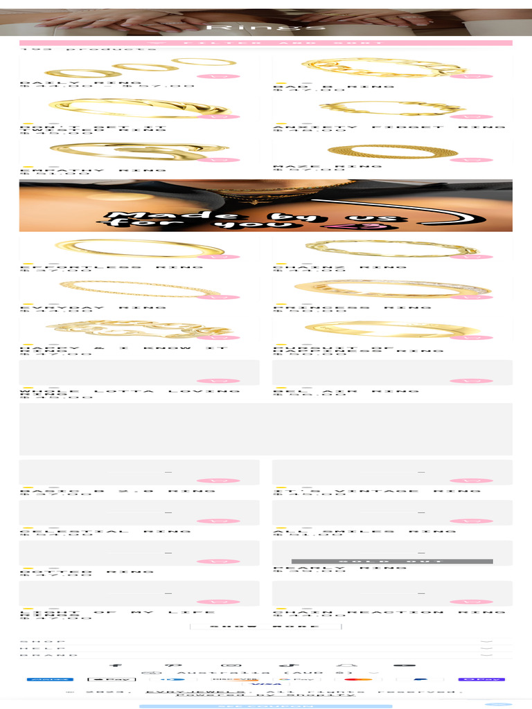 Evryjewels Ring Collection Overview | PDF