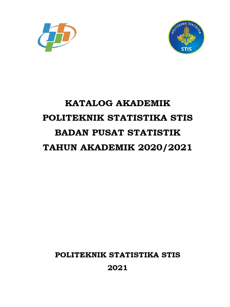 Katalog Akademik Polstat STIS 2020 2021 | PDF