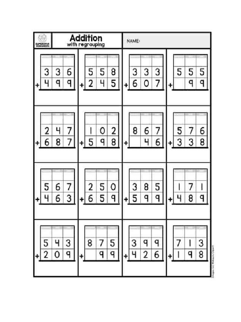 Worksheets Math 3 | PDF