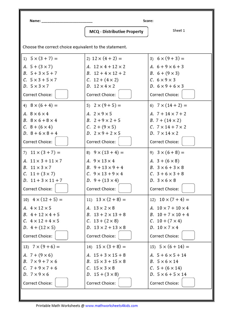 Distributive 1 | PDF | Standardized Tests | Tests