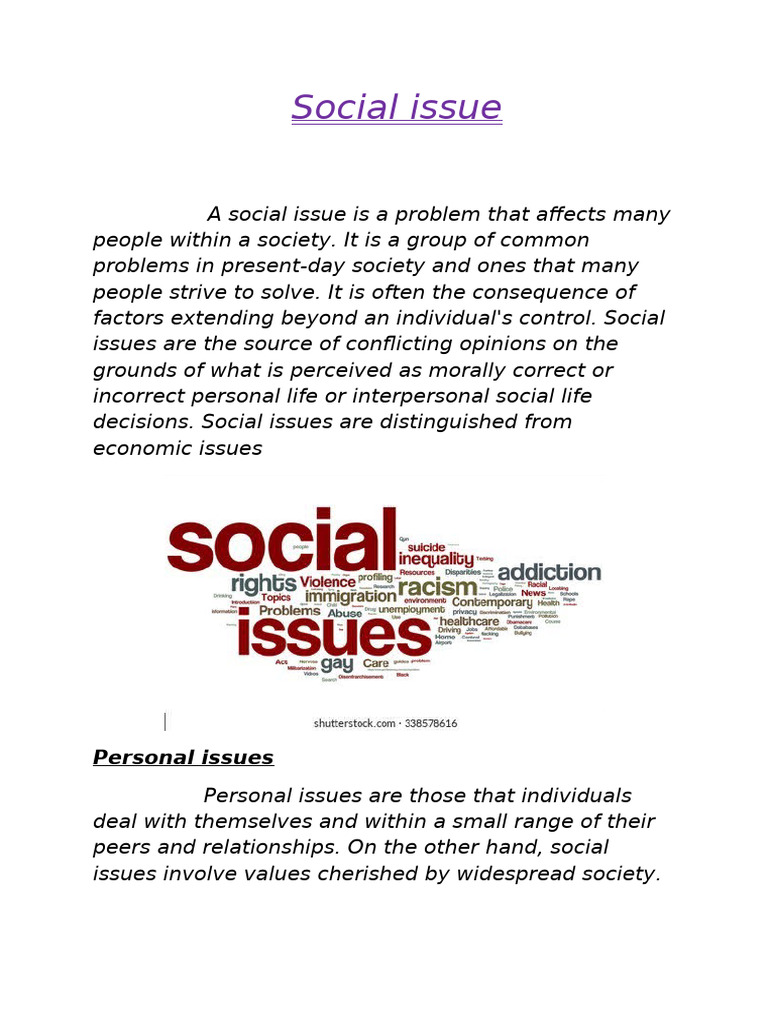 Social Issue 1 | PDF | Obesity | Social Policy