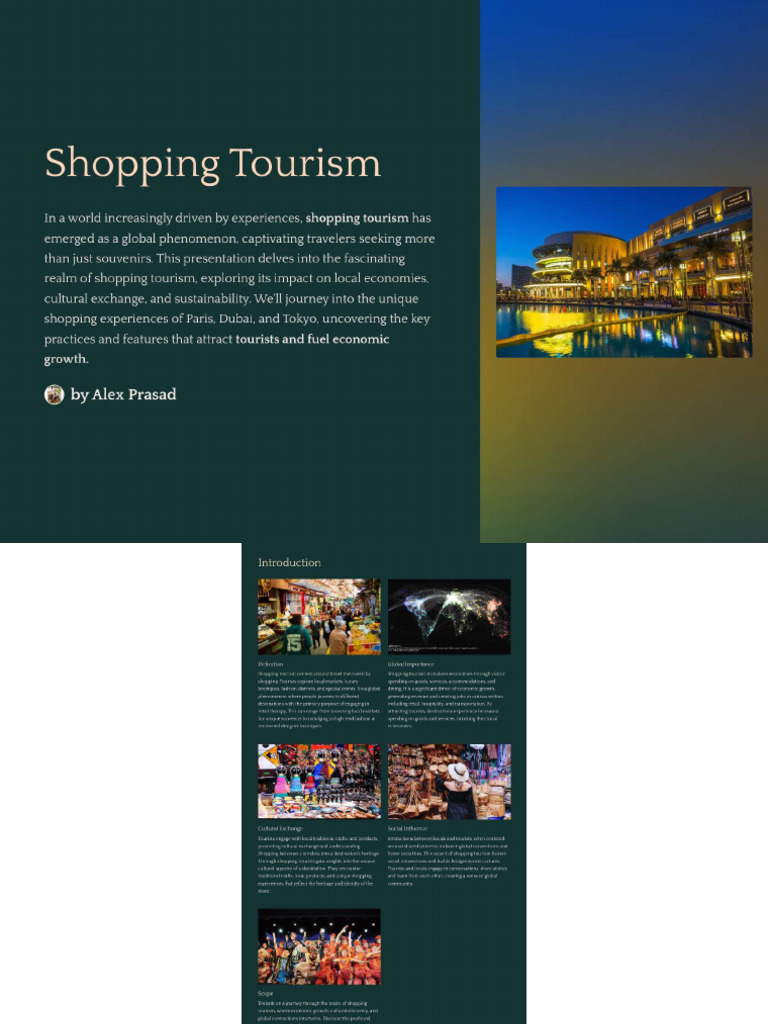 1 - Shopping Tourism | PDF