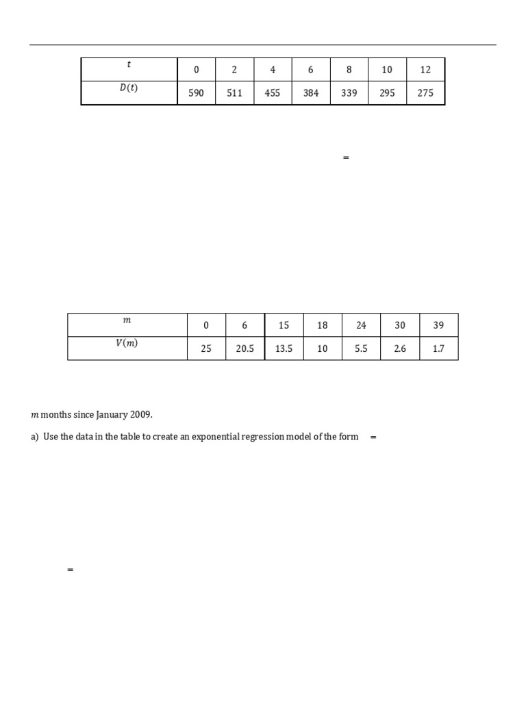 Worksheet A Topic 2 5 Exponential Function Context And Data Modeling