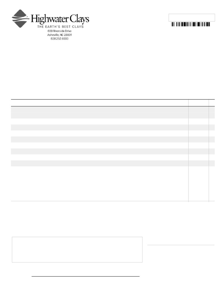 Ellis Highwater Clays Revised Receipt | PDF | Service Industries ...