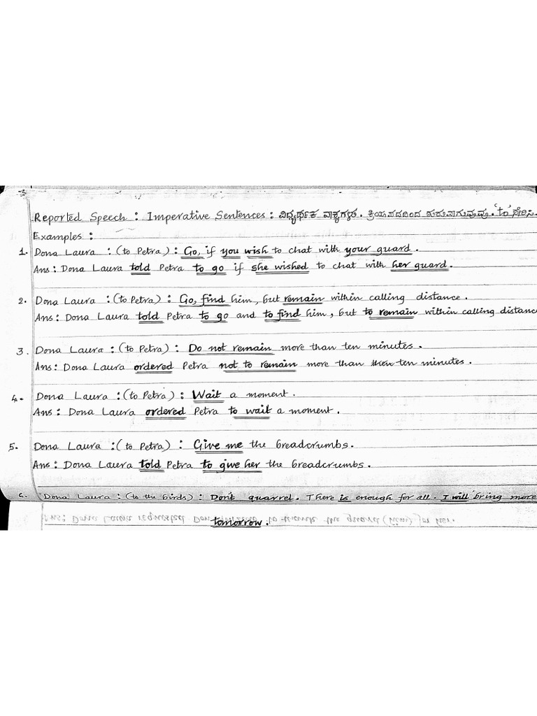 Reported Spech | PDF