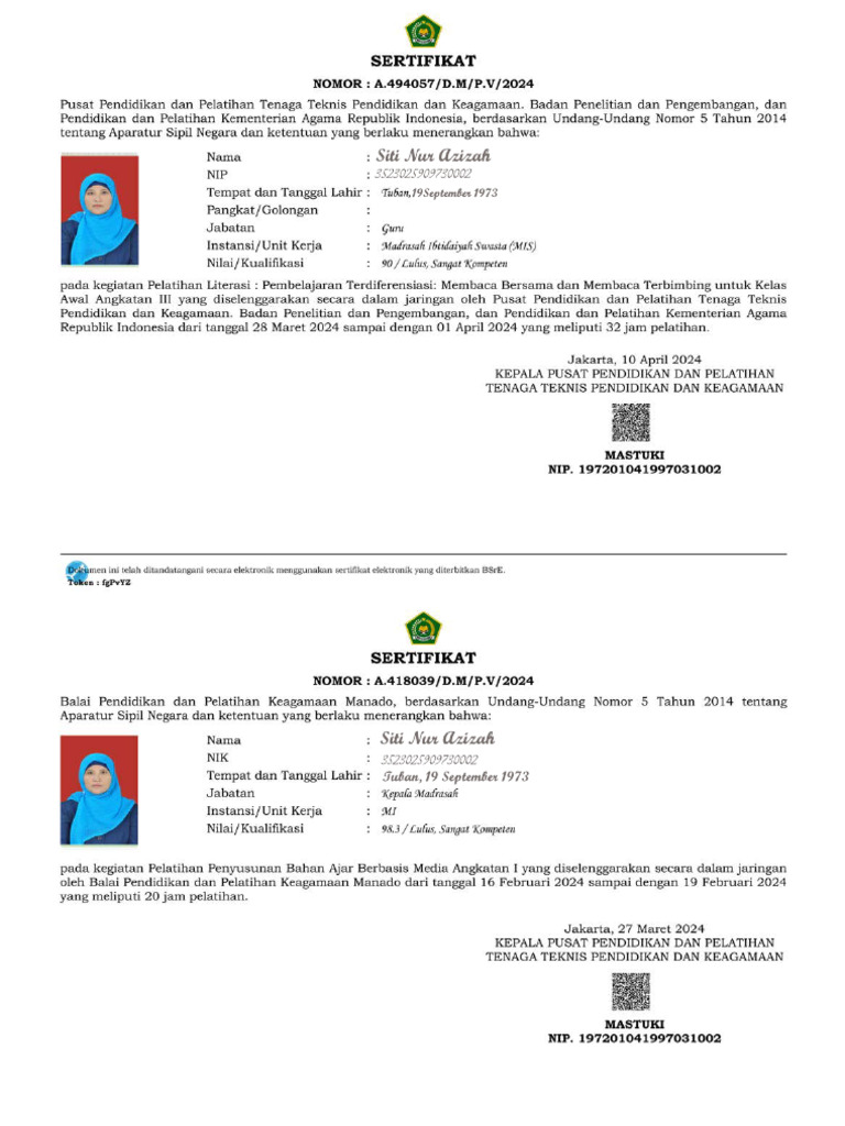 sertikiat literasi siti nur azizah | PDF