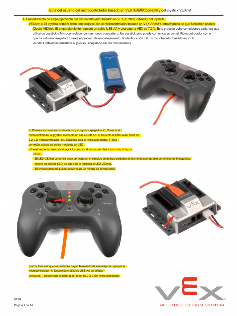 VEXnet-UserGuide-20150210 Esp | PDF | Microcontrolador