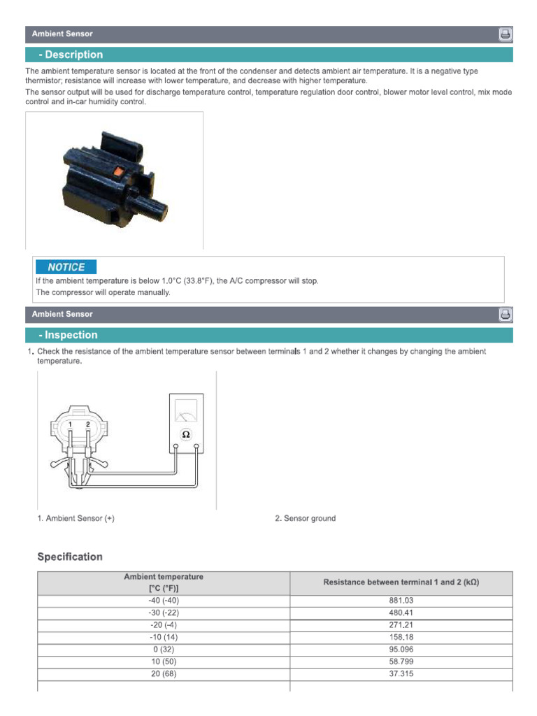 Ambient Sensor 1 | PDF