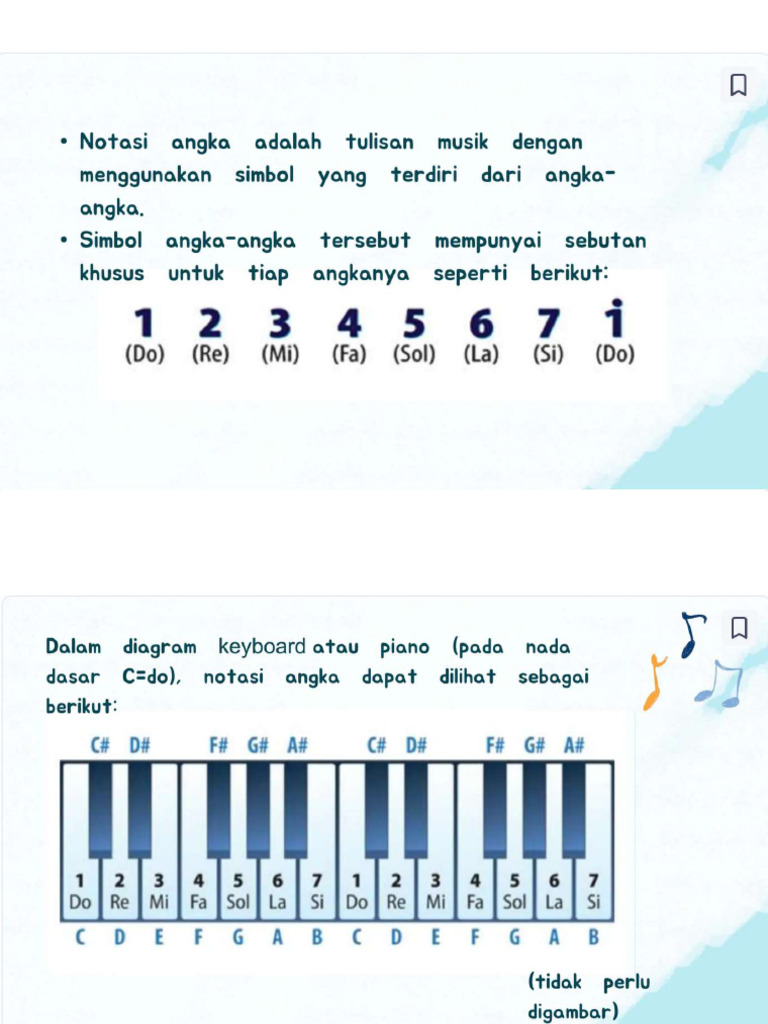 Unit 2. Mengenal, Notasi Dan Tangga Nada | PDF