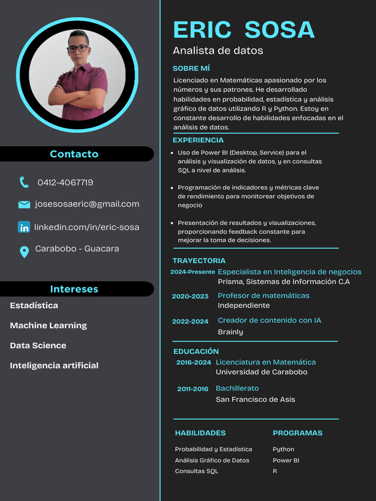 CV Eric Sosa | PDF | Inteligencia artificial | Inteligencia (IA) y semántica