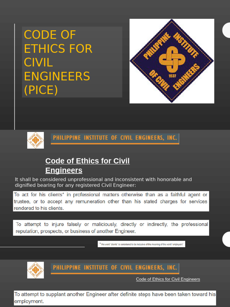 Civil Engineers Code of Ethics Guide | PDF