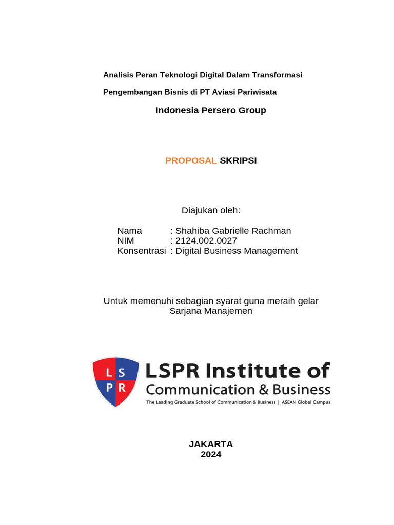 Proposal Thesis Gaby (1) | PDF