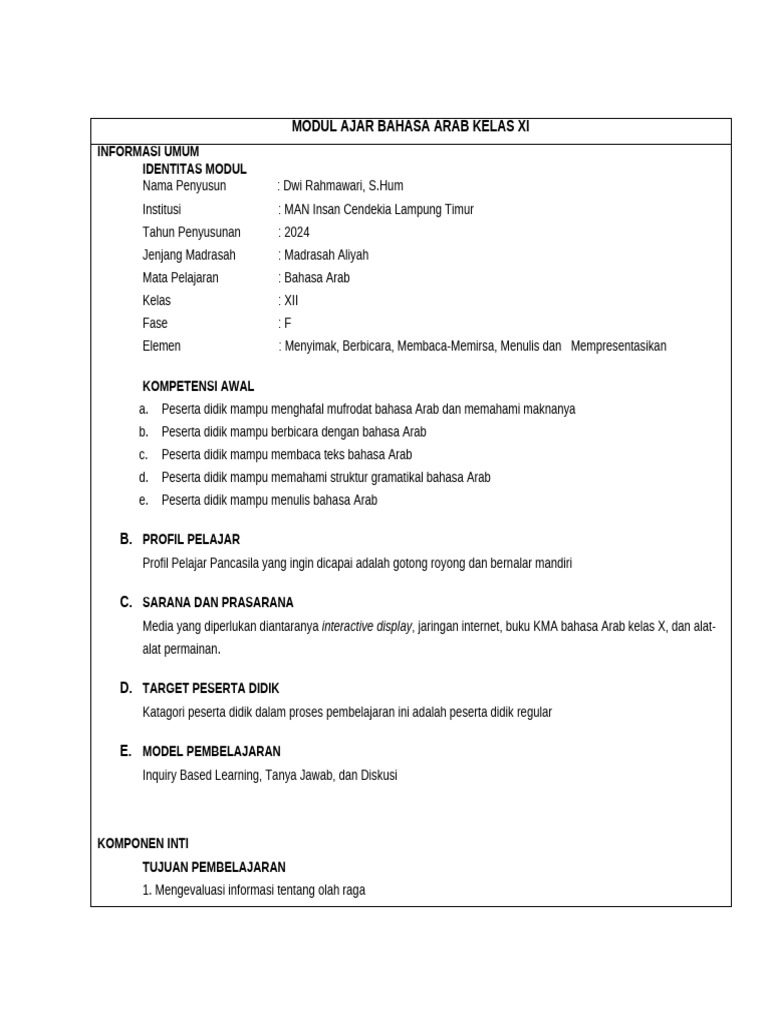 Modulajar Dif Kxii TP24-25 | PDF