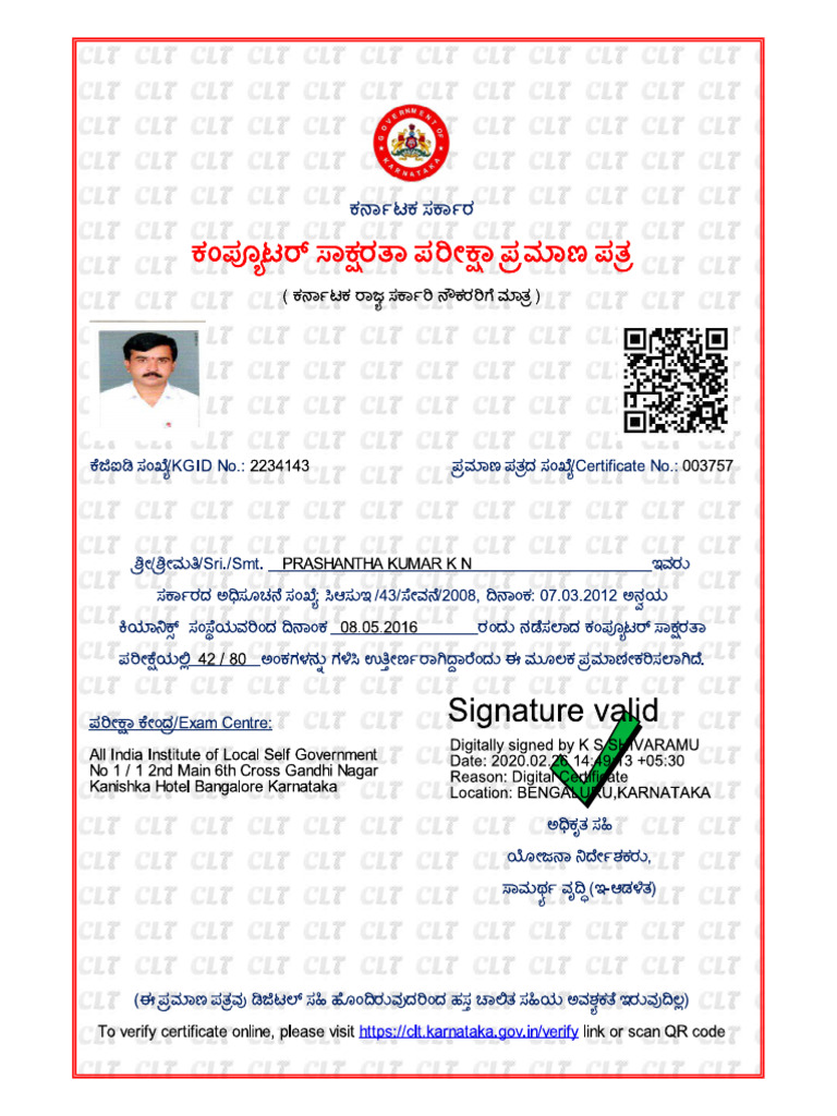 CLT DIGITIAL CERTI | PDF