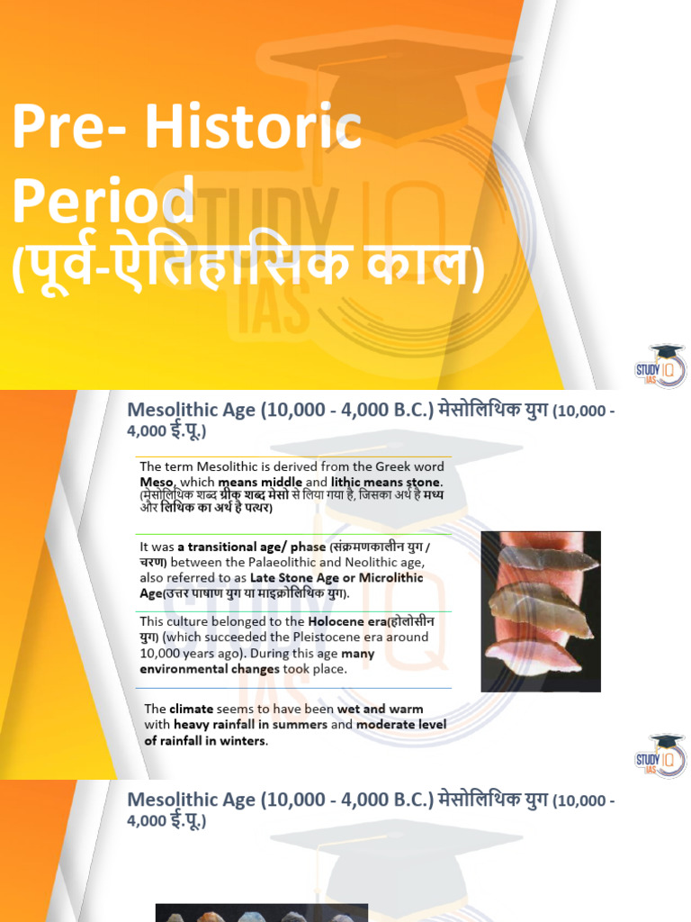L1 PPT F Pre Historic Period 1679129125 | PDF | Neolithic