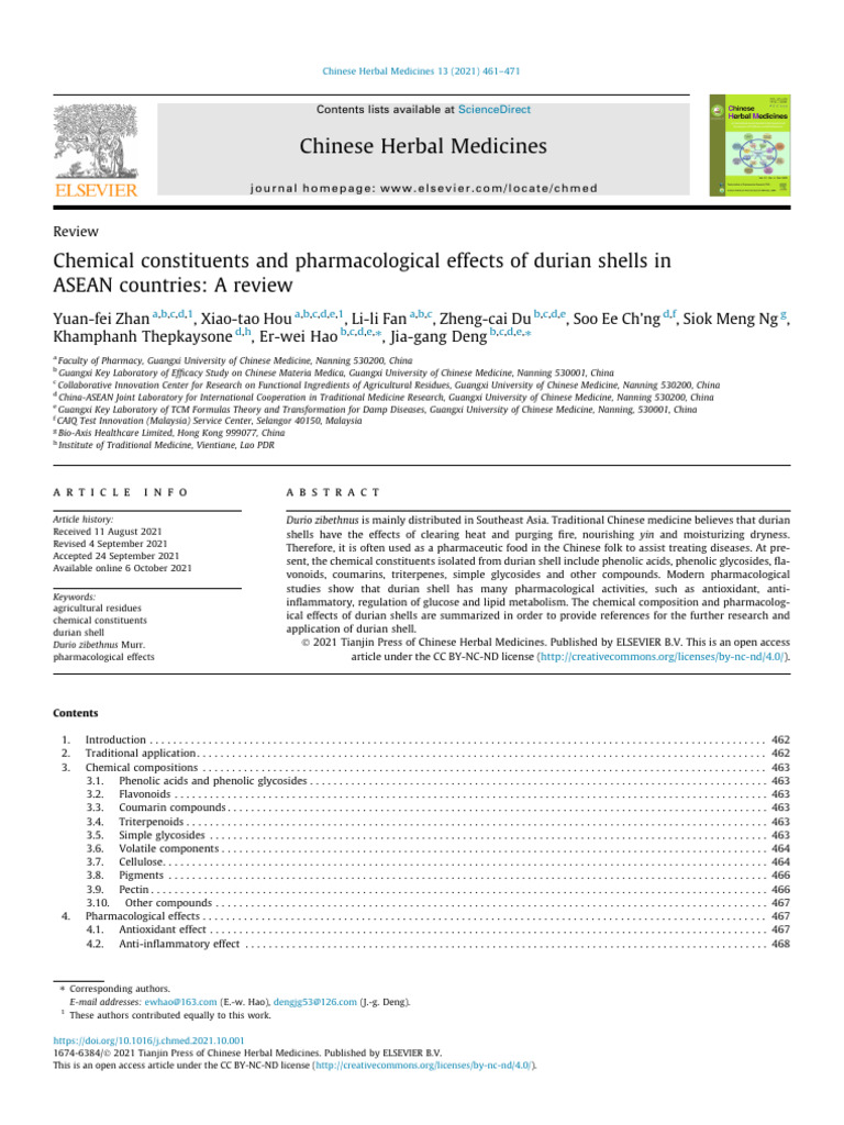 Zhan, 2021 | PDF | Traditional Chinese Medicine | Polyphenol