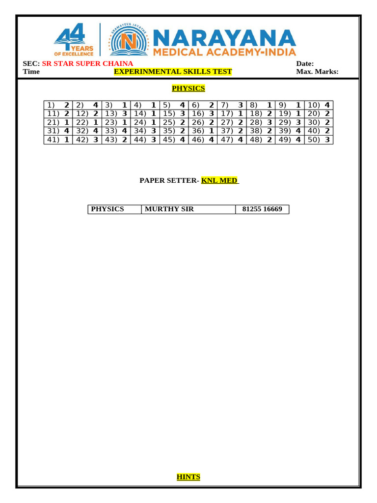 Physics Experimental Skills Test | PDF | P–N Junction | Electricity