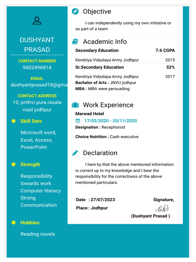 Dushyant Prasad _Expert Resume | PDF